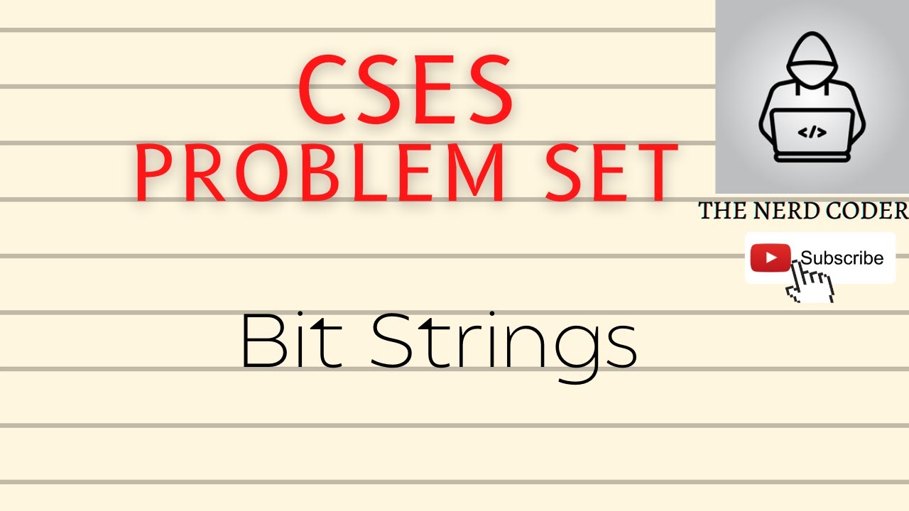Bit String Cses Problem Set Youtube