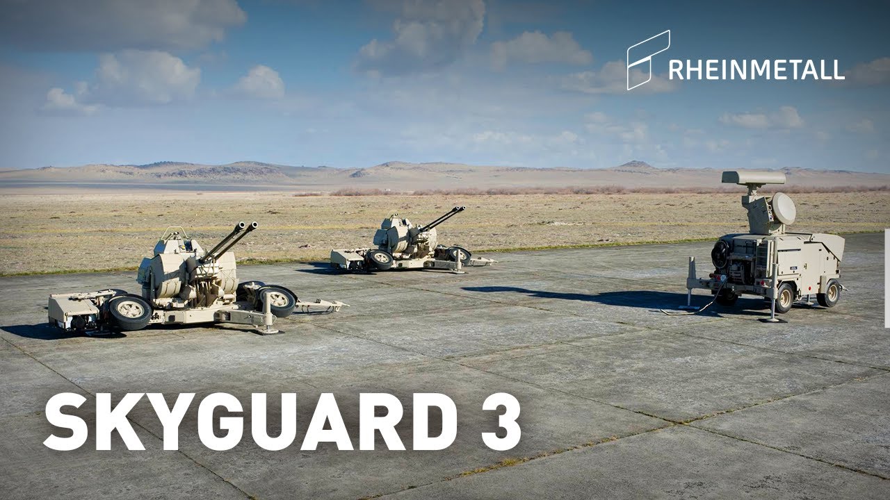 Rheinmetall Air Defence Oerlikon Skyguard 3 Air Defence System Youtube