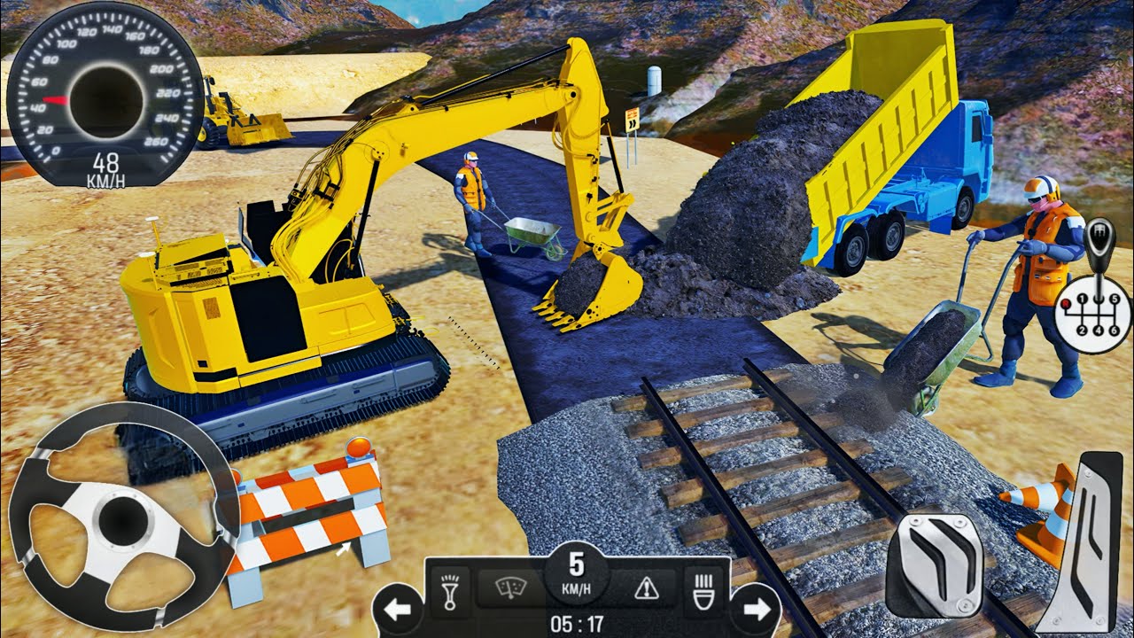 Railroad Tunnel Construction Simulator Real Construction Vehicles 3d
