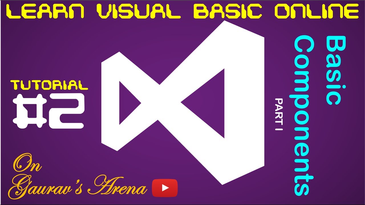 Visual Basic Tutorial 2 Basic Components Part 1 Youtube