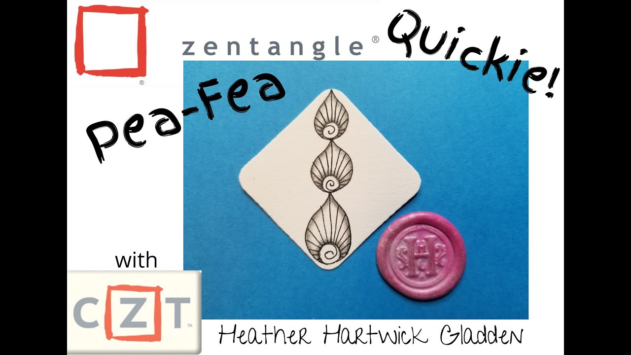 Pea Fea Zentangle Quickie Youtube