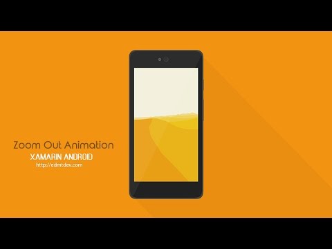 Xamarin Android Tutorial Zoom Out Animation Youtube