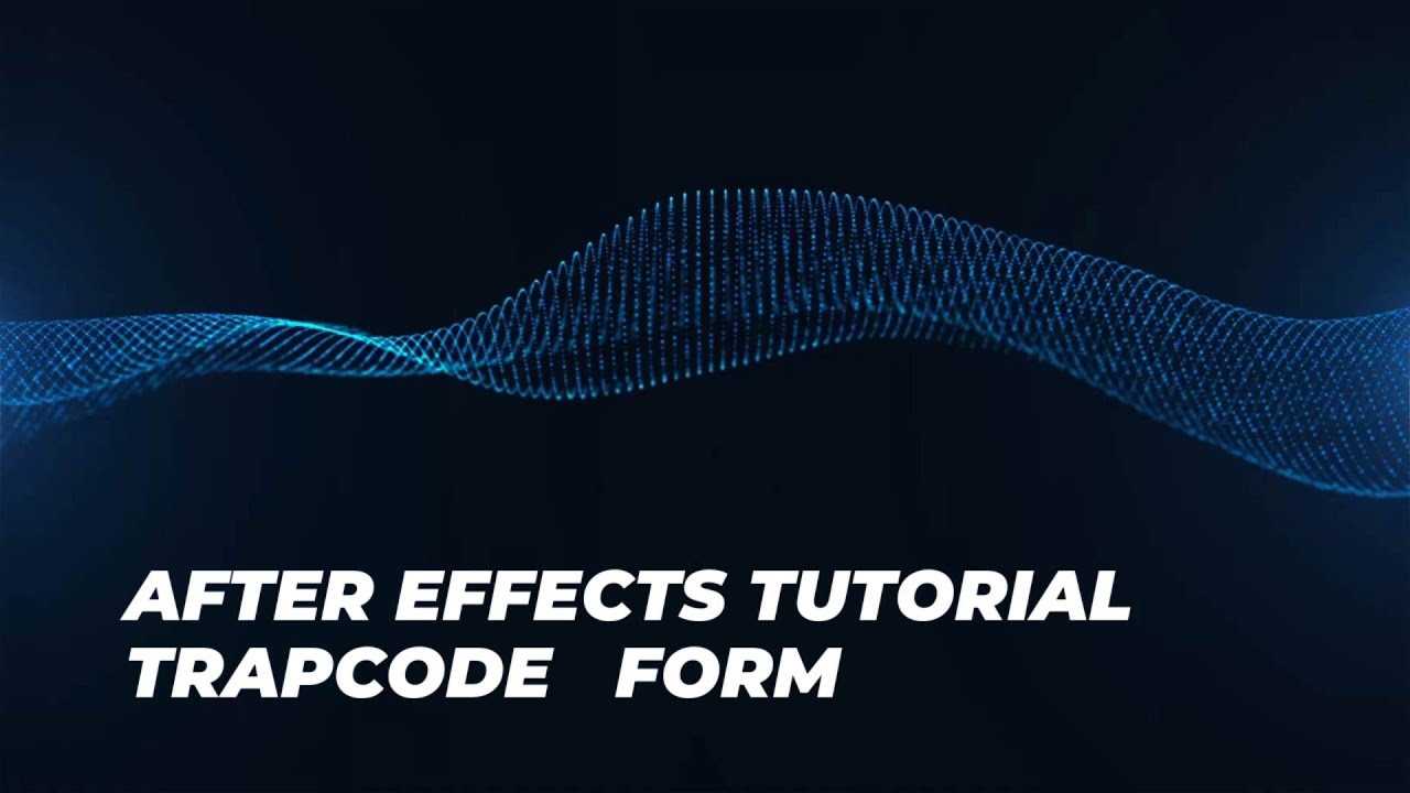 Trapcode Form Background After Effects Tutorial Youtube