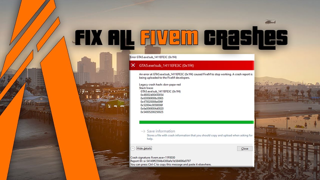 How To Fix All Types Of Fivem Crashes Fast Easy Fivem Gtav Youtube
