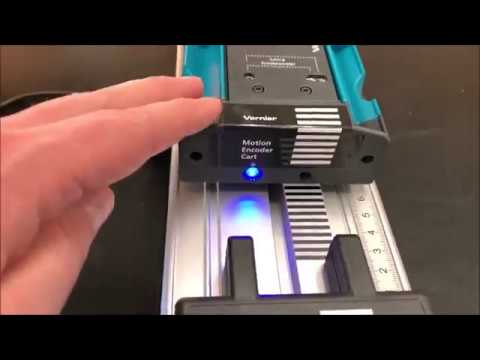 Using The Vernier Motion Encoder Cart Wtih Logger Pro Youtube