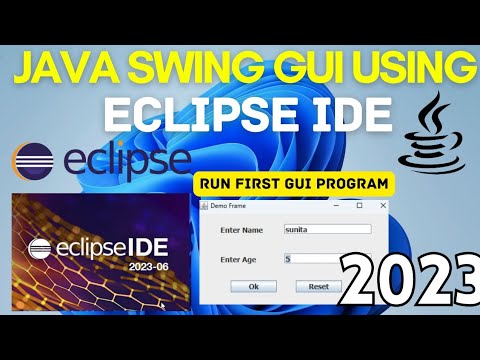 Create First Java Gui Using Eclipse Ide 2024 How To Install Swing