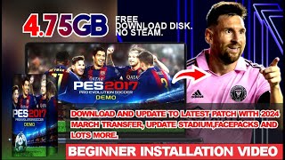 Step By Step How To Install Pes 2017 Full Setup Download And Patch ...