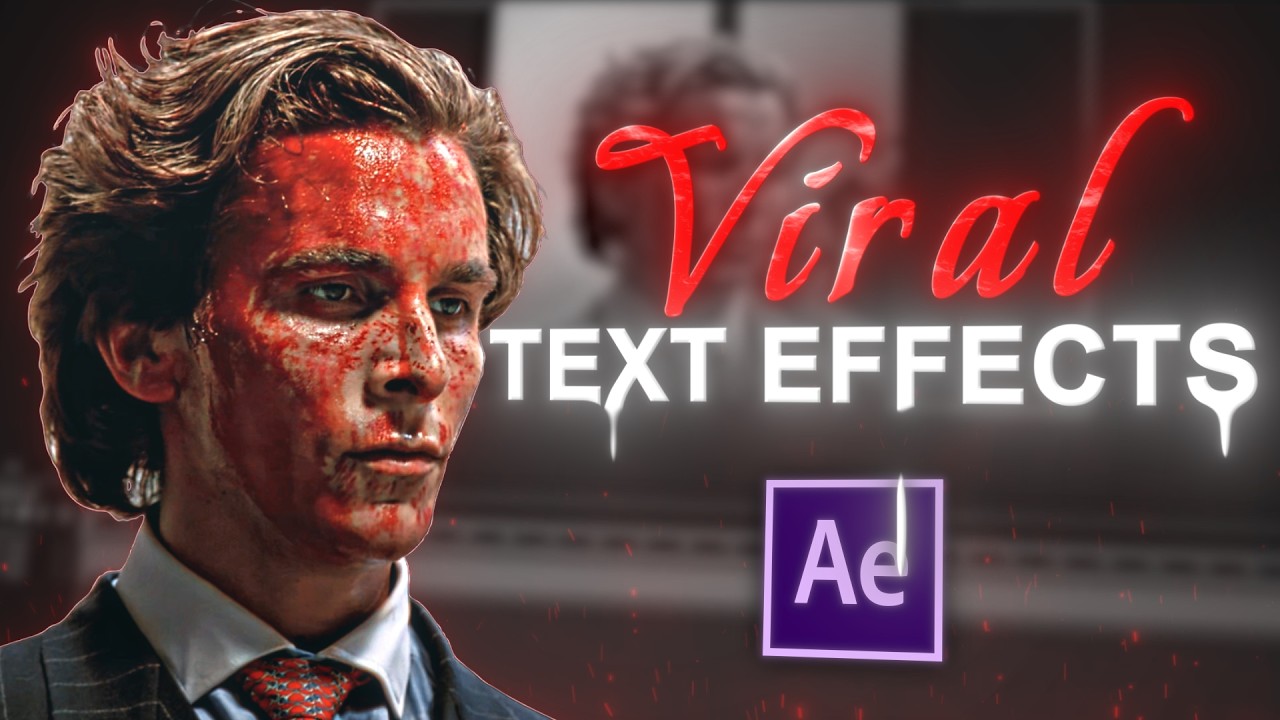 Viral Text Effects I After Effects Tutorial Youtube
