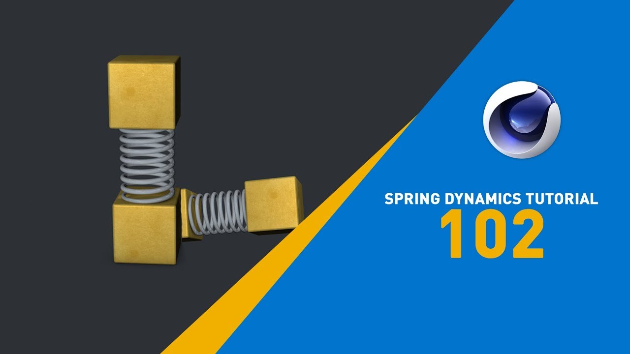 Cinema 4d How To Model And Animate Spring Dynamics Youtube