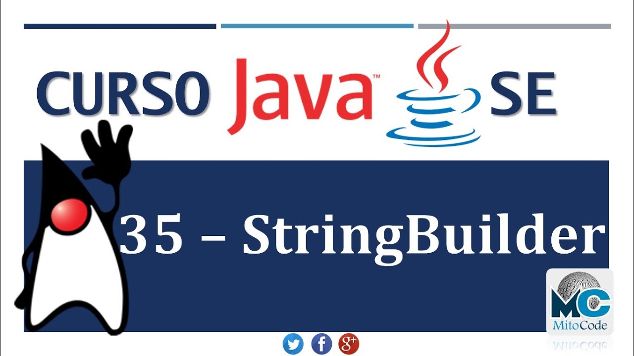 Tutorial Java Se 35 Stringbuilder Youtube