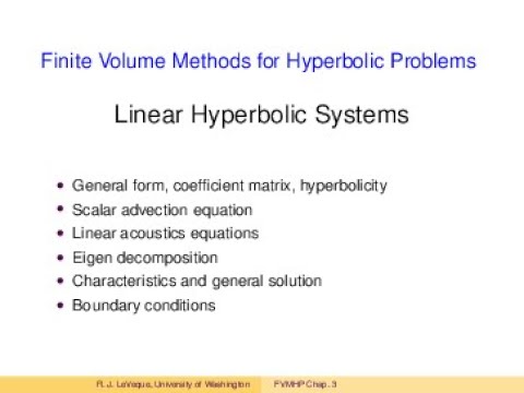 Fvmhp04 Linear Hyperbolic Systems Youtube