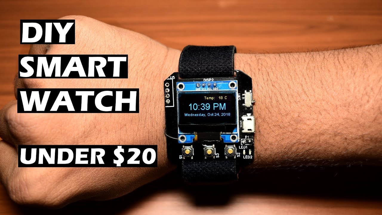 How To Make A Diy Smartwatch Esp8266 Iot Project Youtube