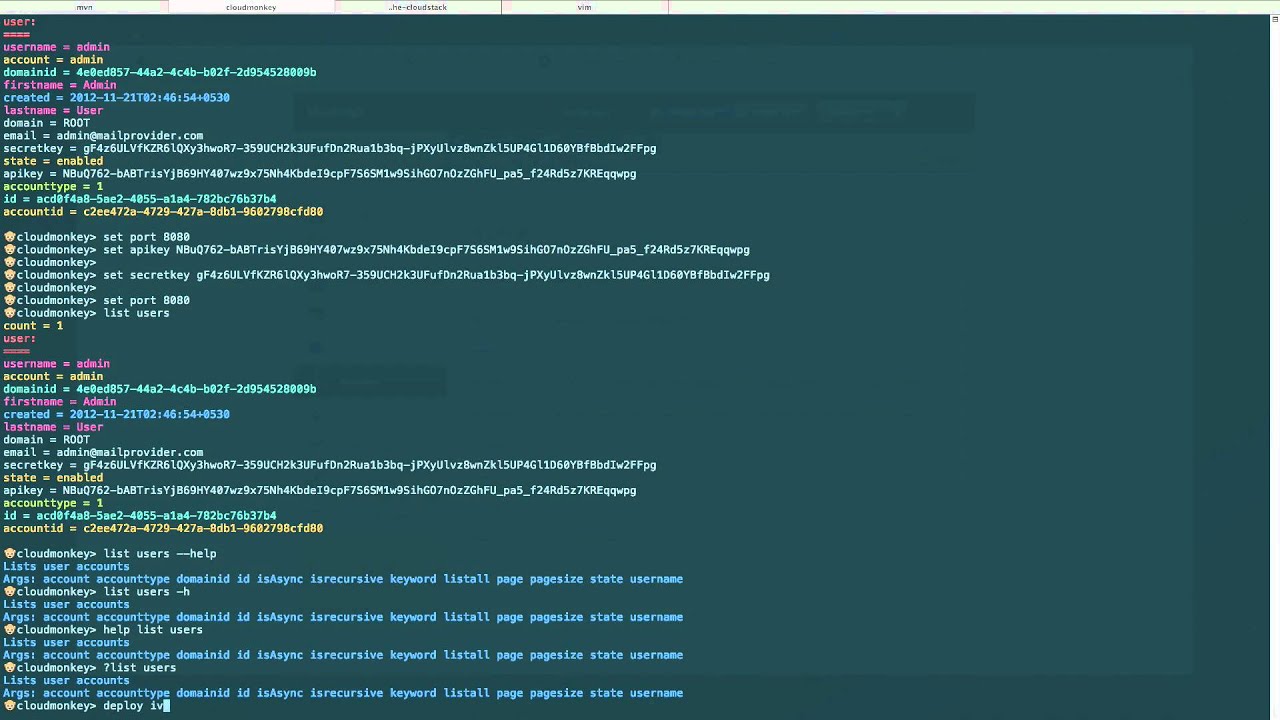 Cloudstack Cli Cloudmonkey Screencast For Users Youtube