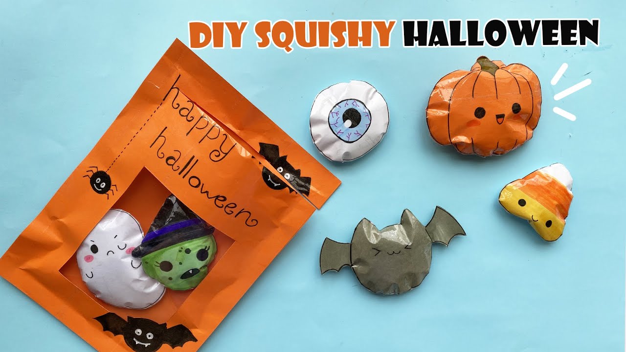 Cách Làm Squishy Halloween Diy Paper Squishy Halloween How To Make