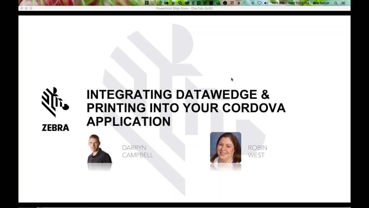 Zebra Devtalk Integrate Datawedge Or Printing Into Your Cordova