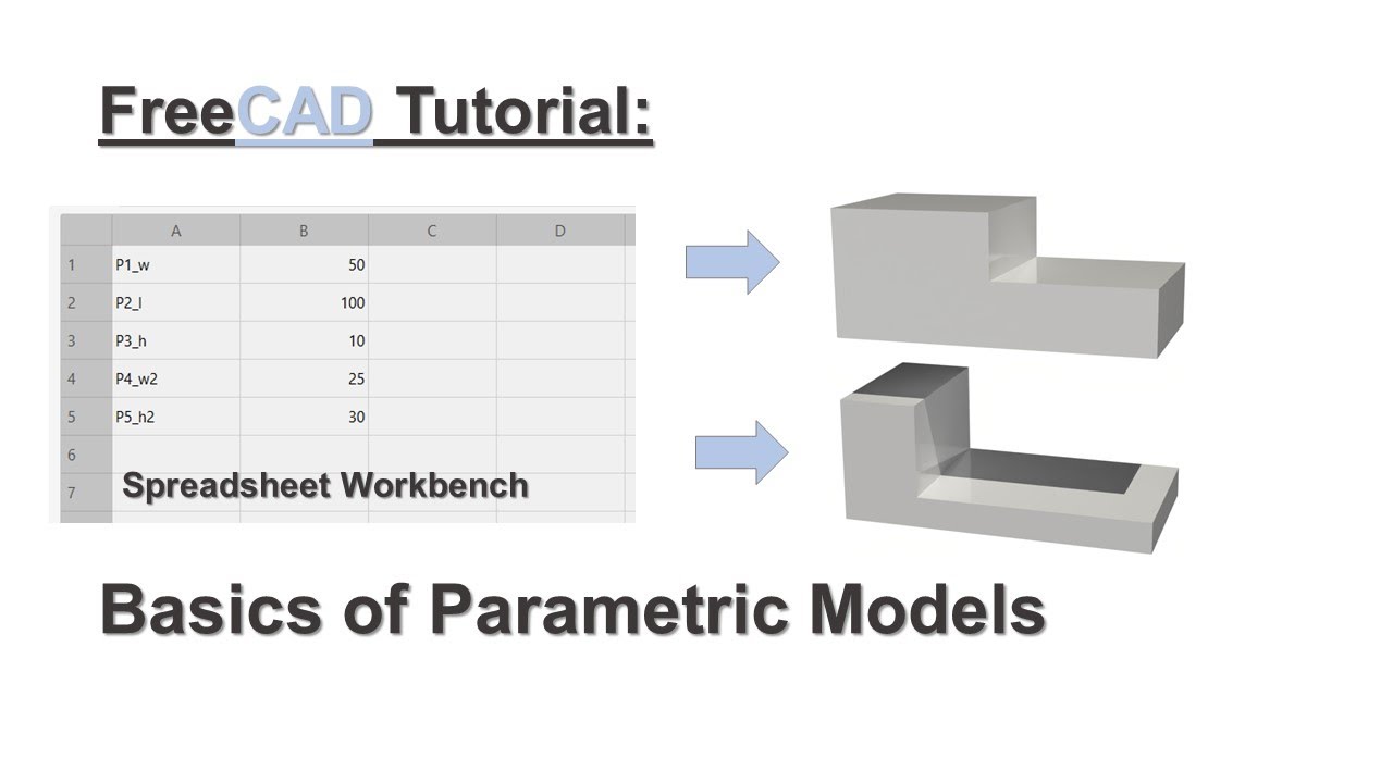 Freecad Tutorial Basics Of Creation Parametric Model Using