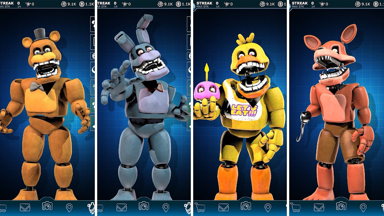 Fnaf Fixed Nightmare Animatronics Workshop Animations Youtube