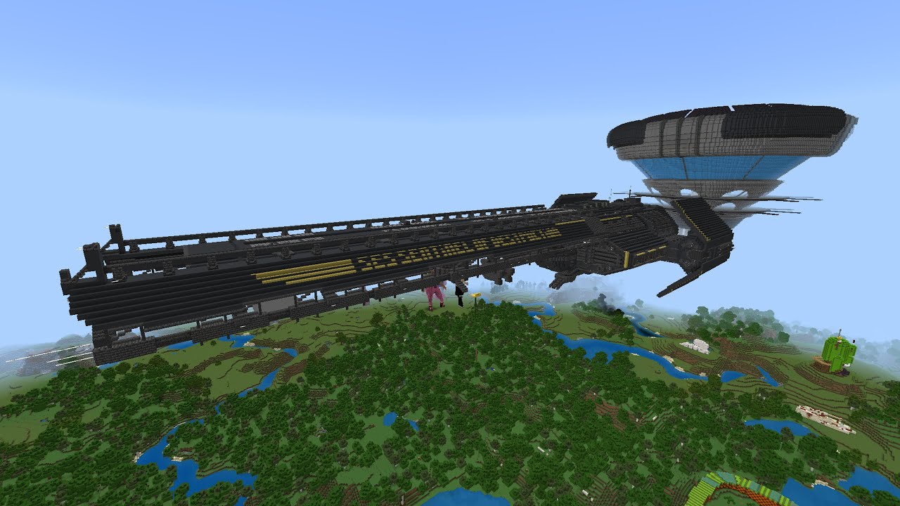 Minecraft Helldivers Super Destroyer Full Build With Interior Youtube