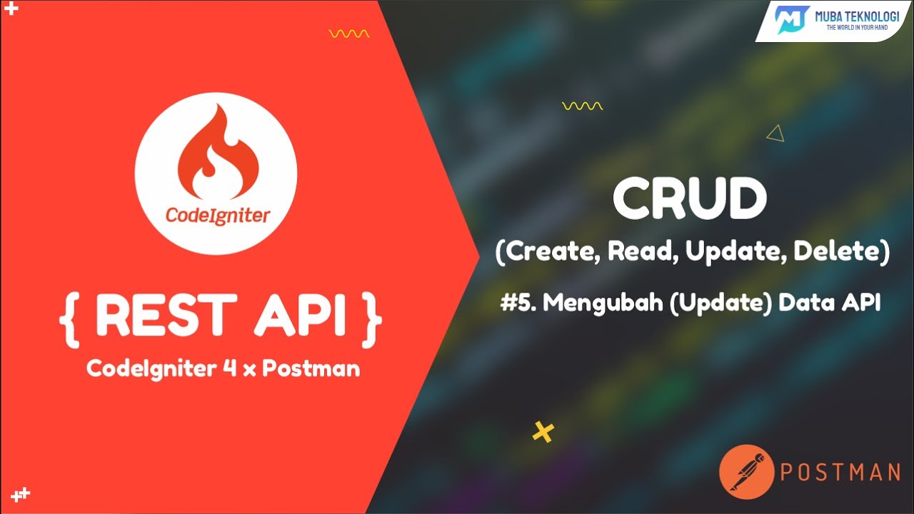 Tutorial Rest Api Codeigniter 4 Postman 5 Mengubah Update Data Api