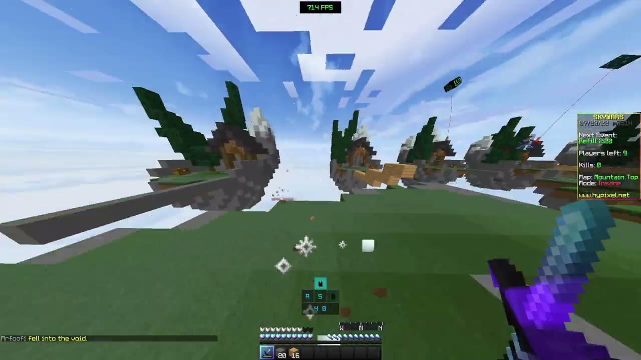 The Perfect Skywars Game My Best Skywars Game Youtube