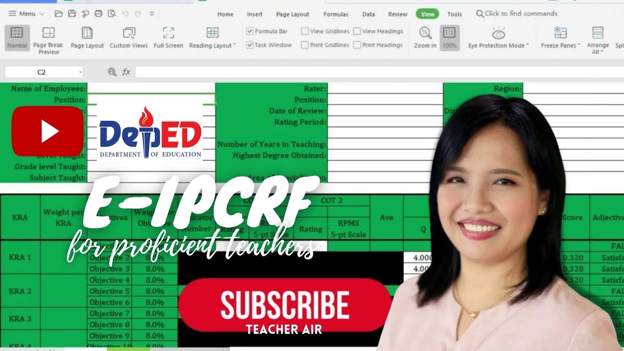 Ipcrf 2021 Deped Prescribed Ipcrf For Teachers I Iii E Ipcrf Youtube