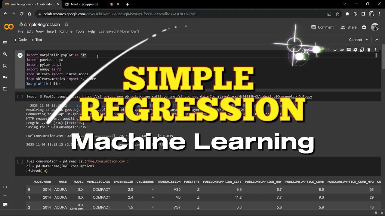 Machine Learning Program Regresi Linear Sederhana Youtube
