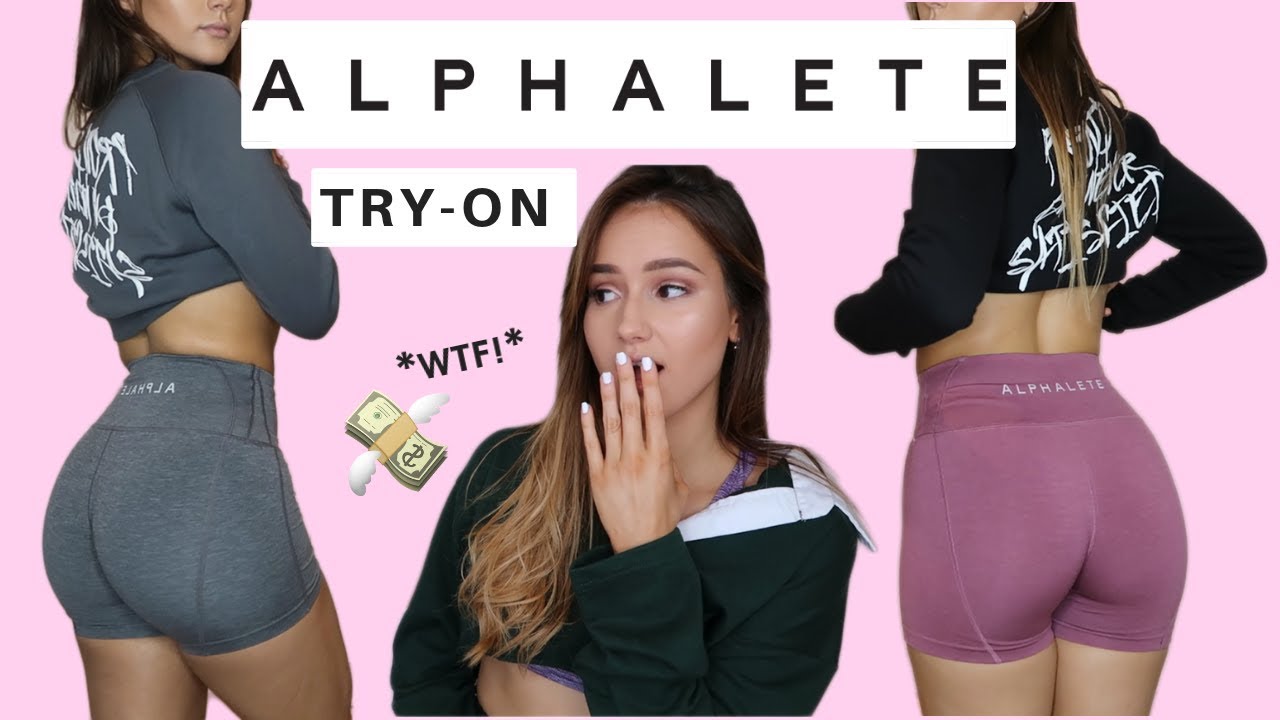 Best Booty Shorts Ever Try On Review Alphalete Youtube