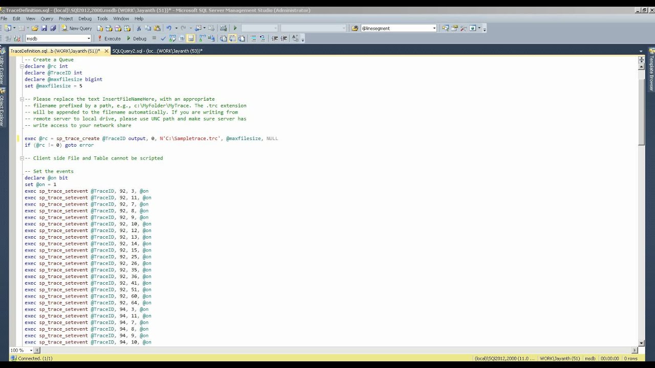 Sql Server Profiler Startnorth
