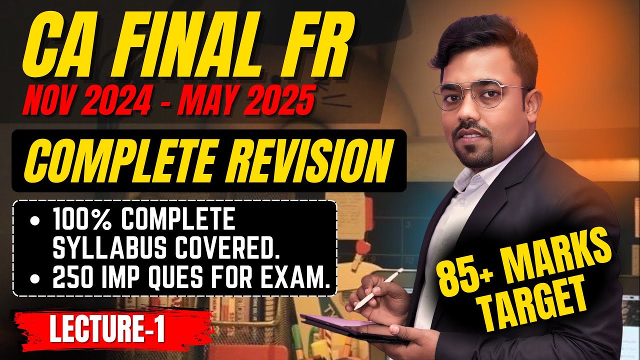 Ca Final Fr Revision Classes Update For Nov 24 Sept 25 Exam Youtube