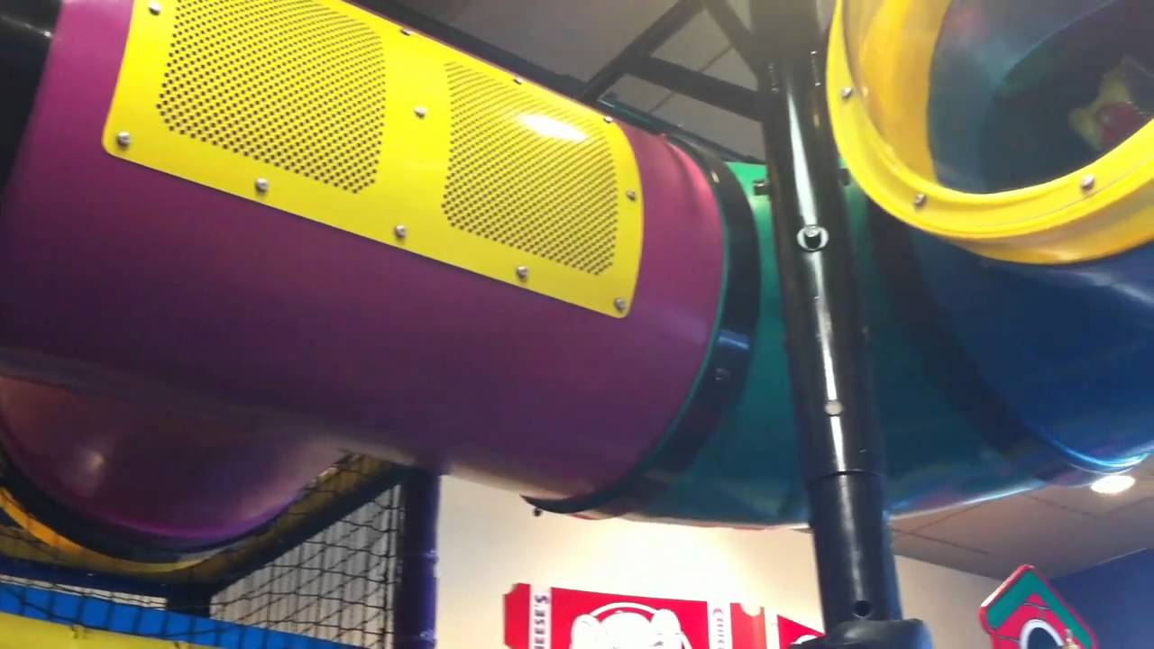 Alex On Chuck E Cheese Slide Youtube