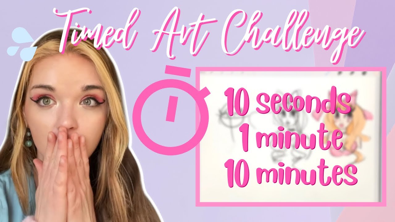 Art Challenge 10 Seconds 1 Minute 10 Minutes Digital Art Youtube