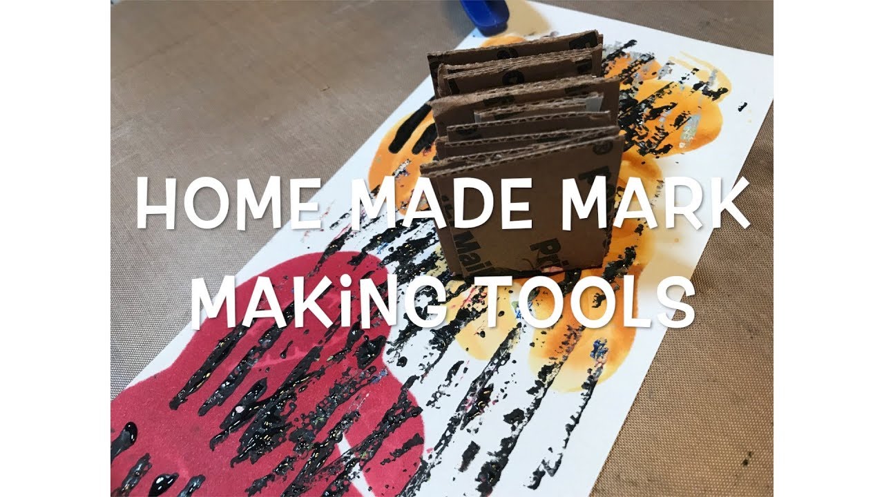 Homemade Mark Making Tools Youtube