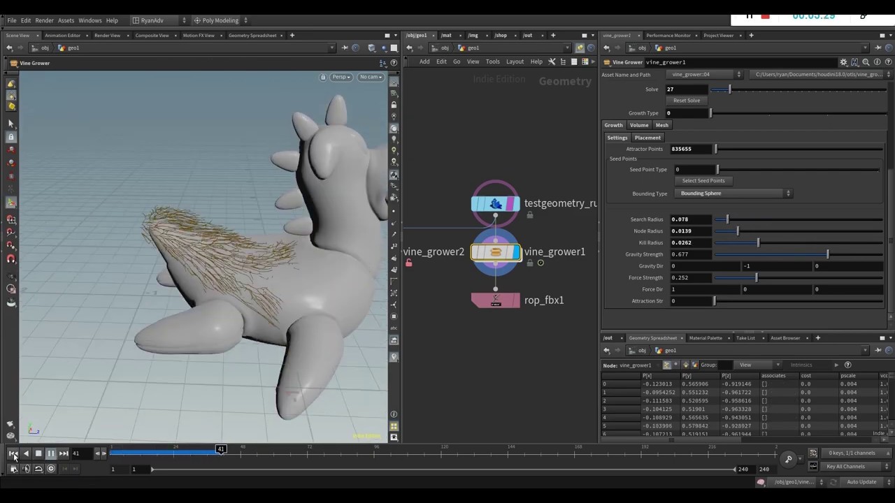 Houdini Vine Tool Breakdown 3 Youtube