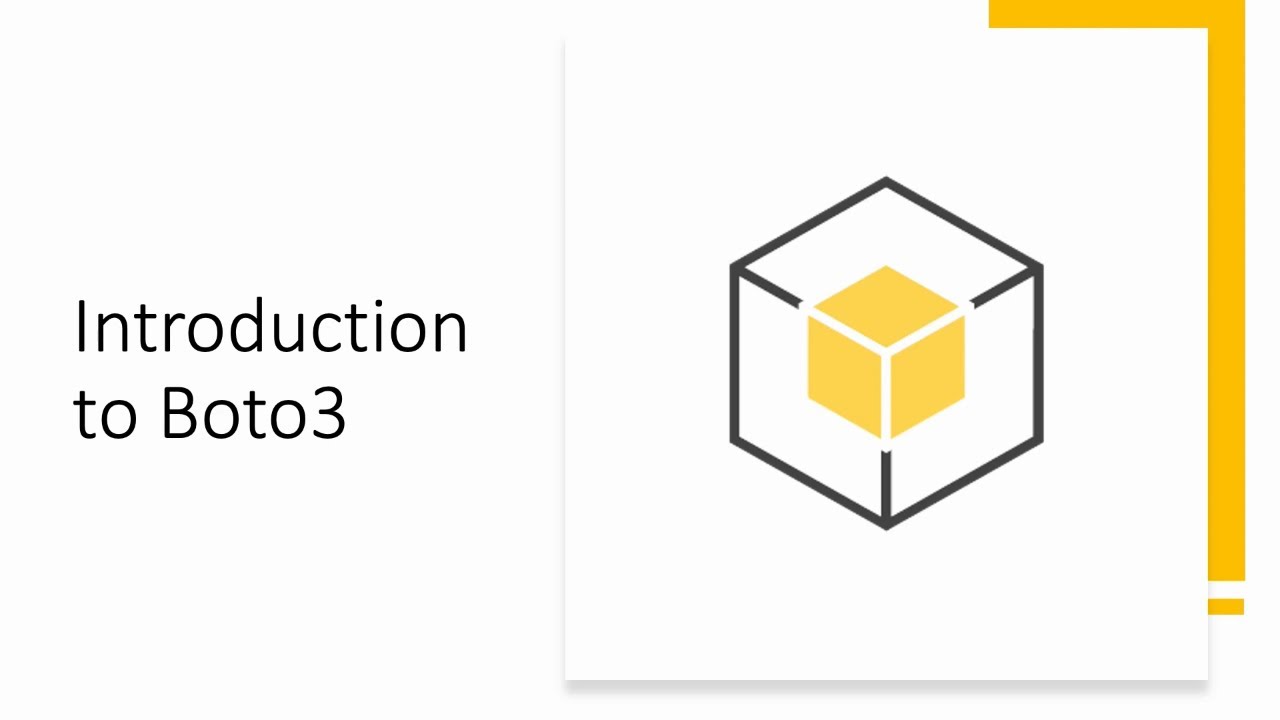 Introduction To Boto3 Library Youtube