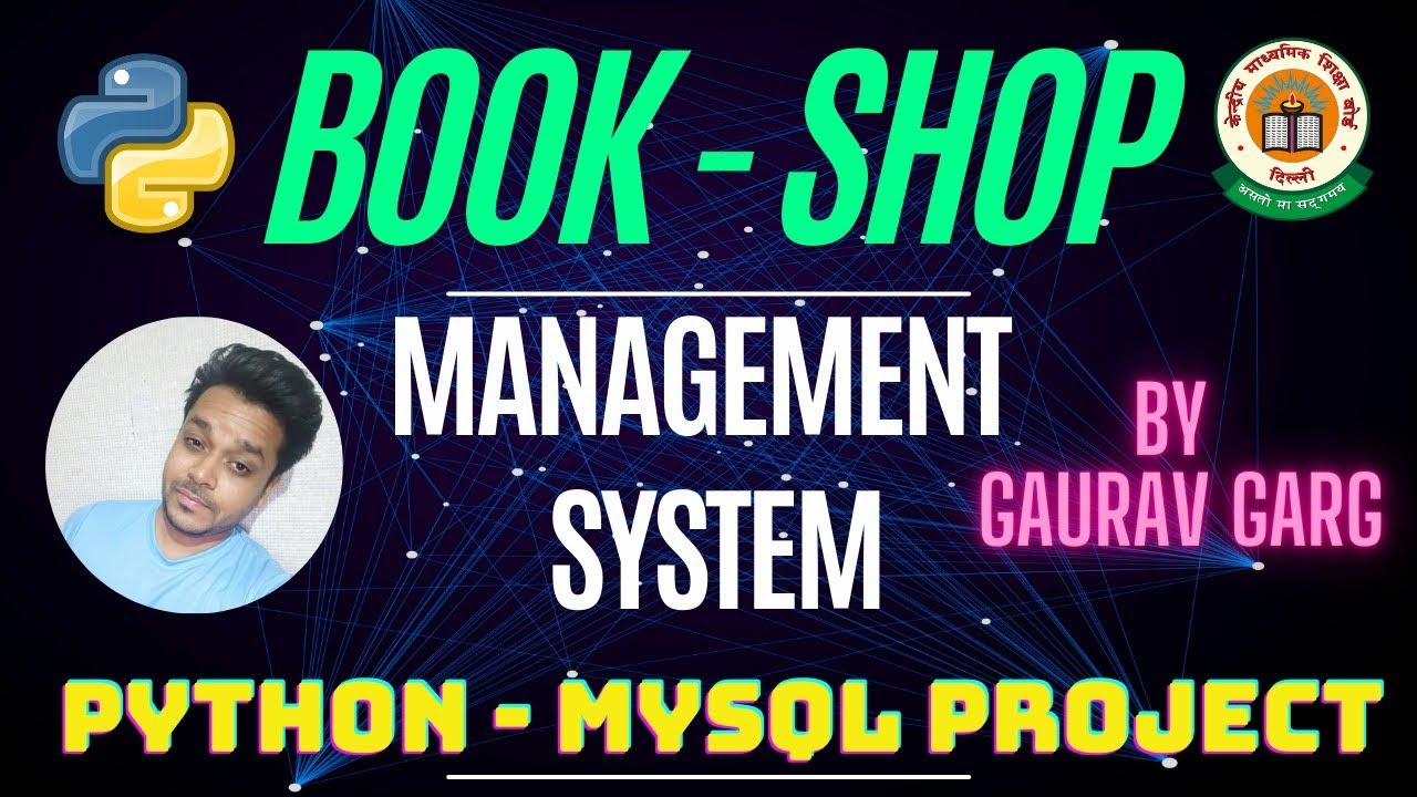 Book Shop Management System Python Mysql Project By Gaurav Garg