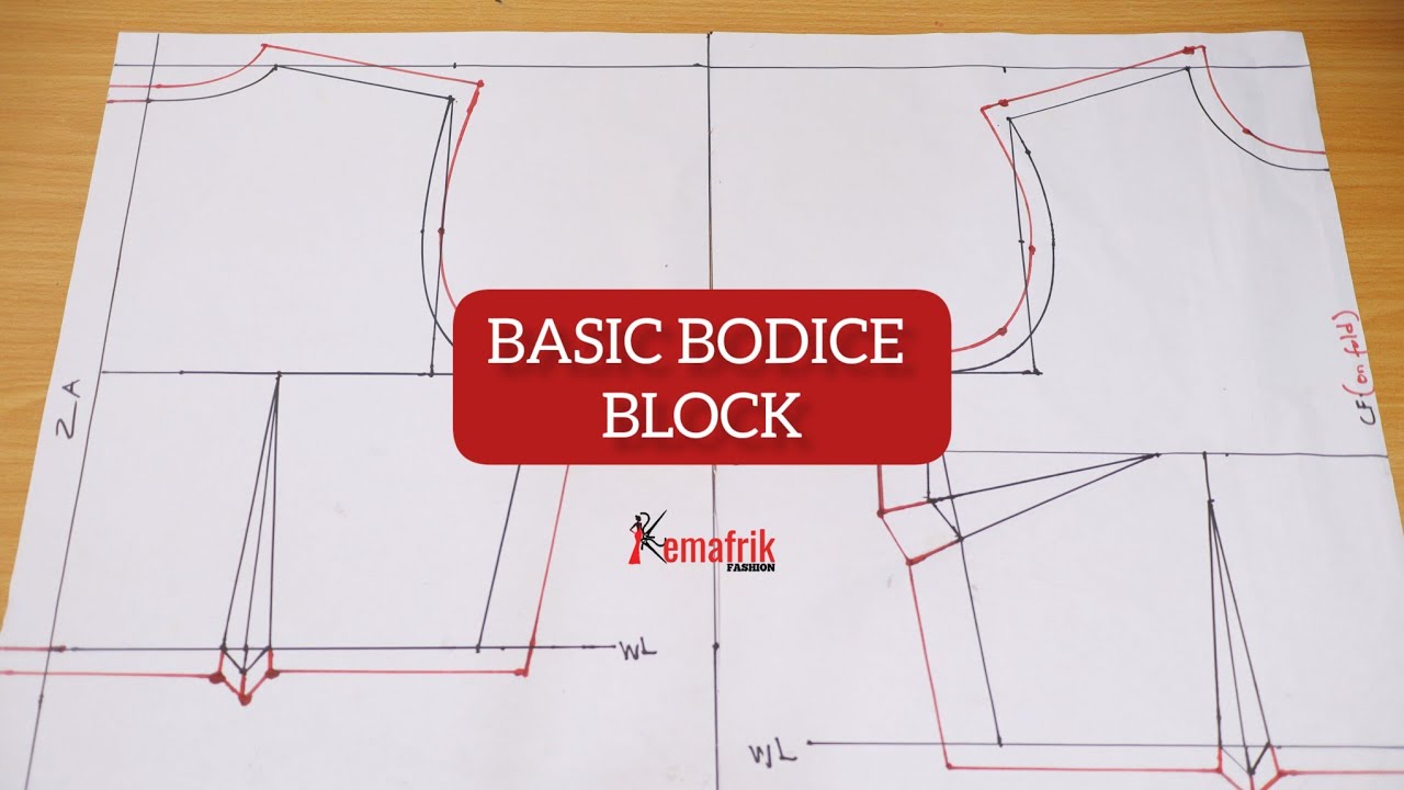 How To Draft A Basic Bodice Block Beginners Friendly Youtube
