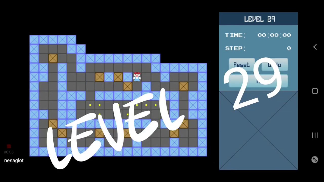 Classic Sokoban Level 29 Without Undo Solution 1 90 Youtube