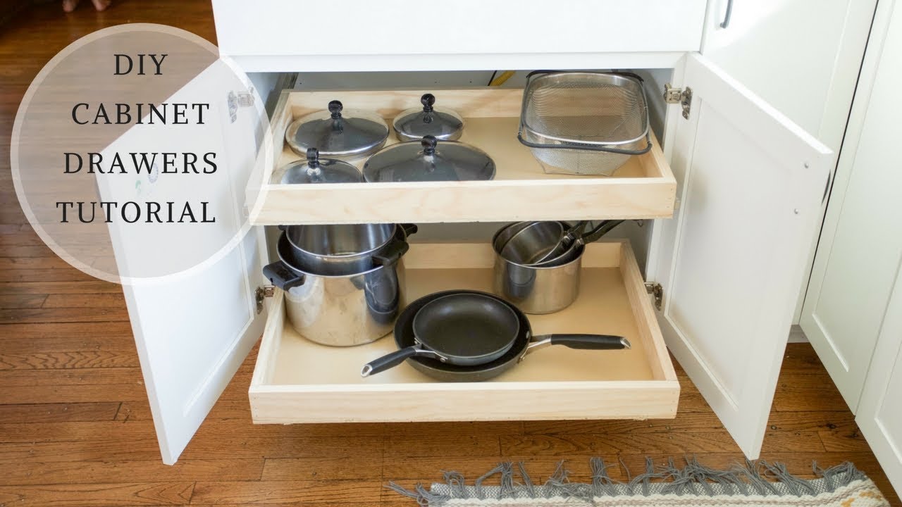 Diy Cabinet Drawers Tutorial Youtube