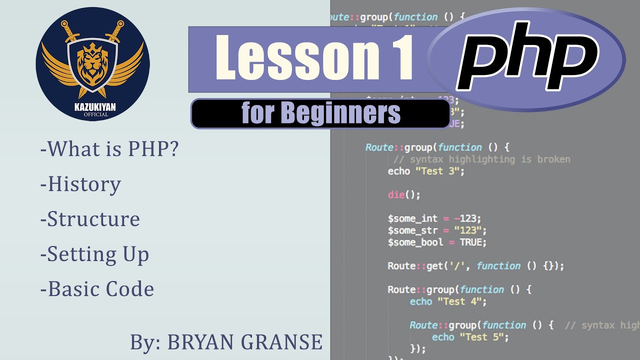 Php Tutorial Tagalog Lesson 1 What Is Php Structure Setting Up And