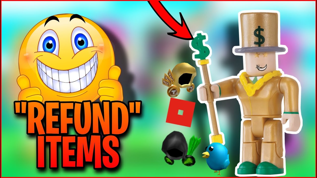 How To Refund Items In Roblox Youtube