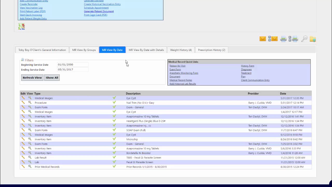 Evetpractice Document Types Management Youtube
