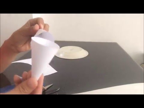 Como Hacer Un Cono De Papel Rapido Y Facil Youtube