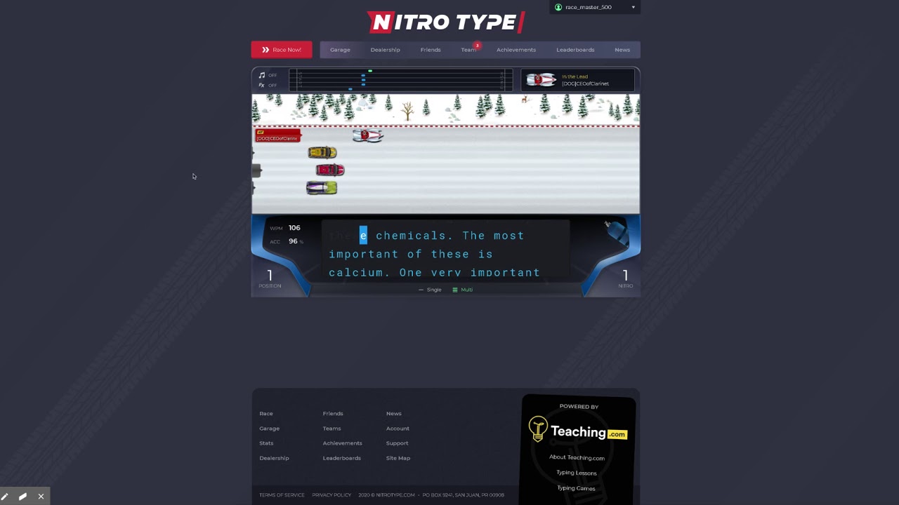 Nitrotype Racing Youtube