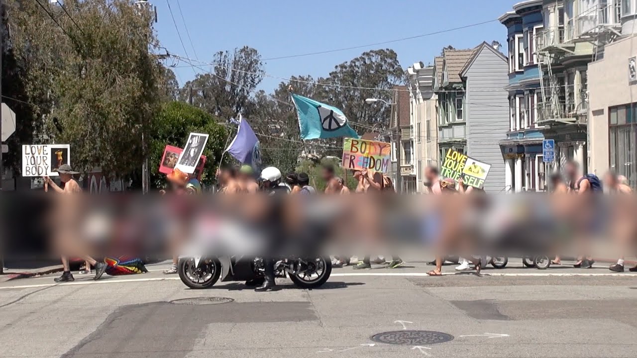 Nude Summer Of Love Parade San Francisco 2016 Warning Nudity Youtube