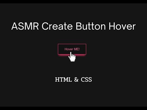 Asmr Coding Create Button Hover Youtube