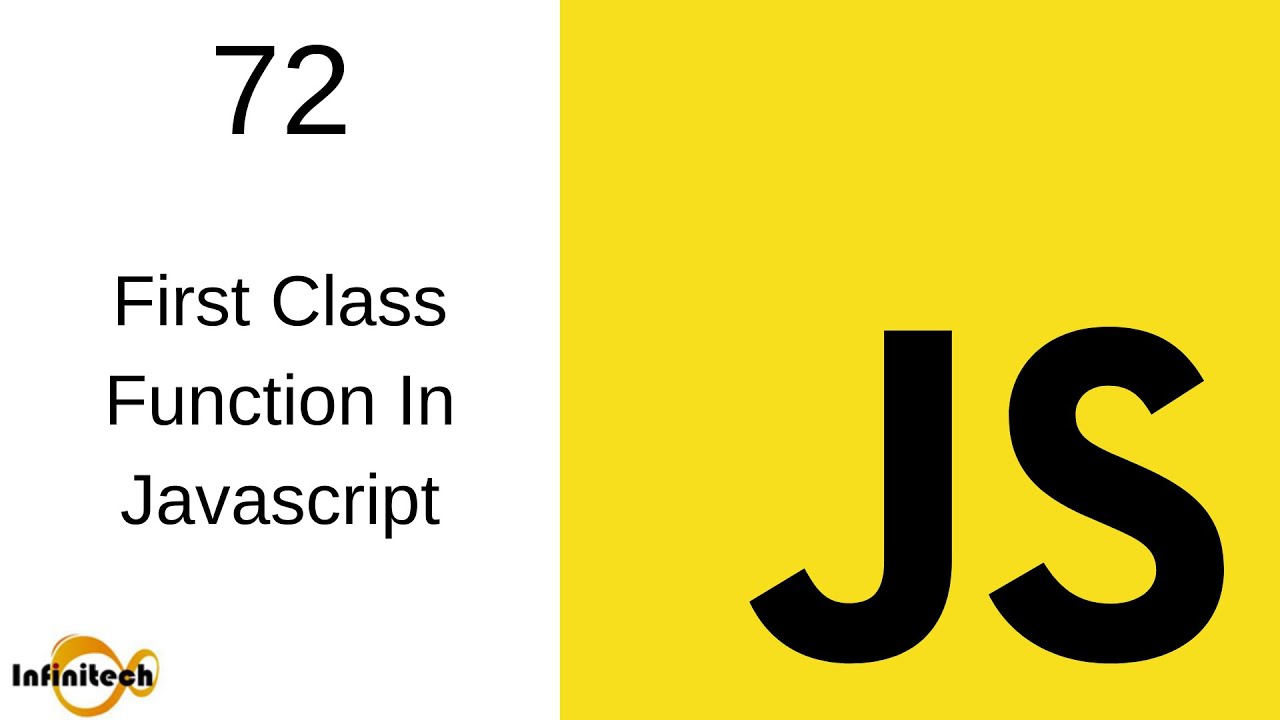 First Class Function In Javascript Youtube