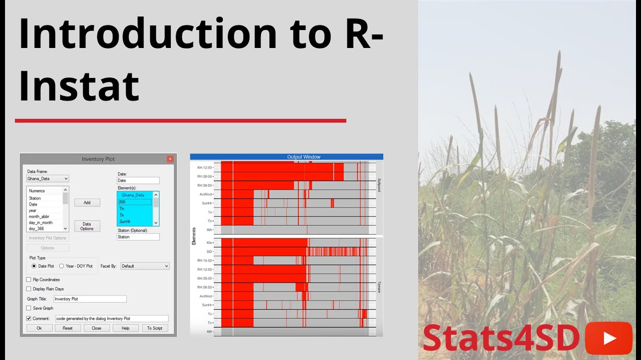 Introduction To R Instat Youtube