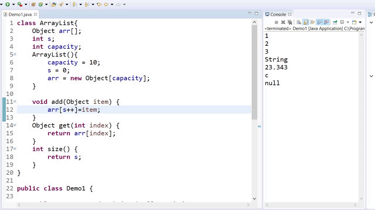 How To Implement An Arraylist In Java From Scratch Part 2 Youtube
