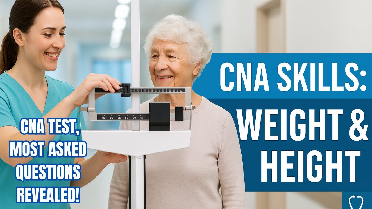 Cna Exam Prep How To Accurately Measure Weight Height Youtube