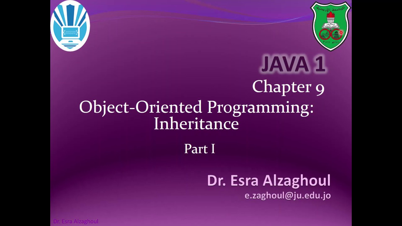 Java Chapter 9 Inheritance Introduction In Arabic Youtube